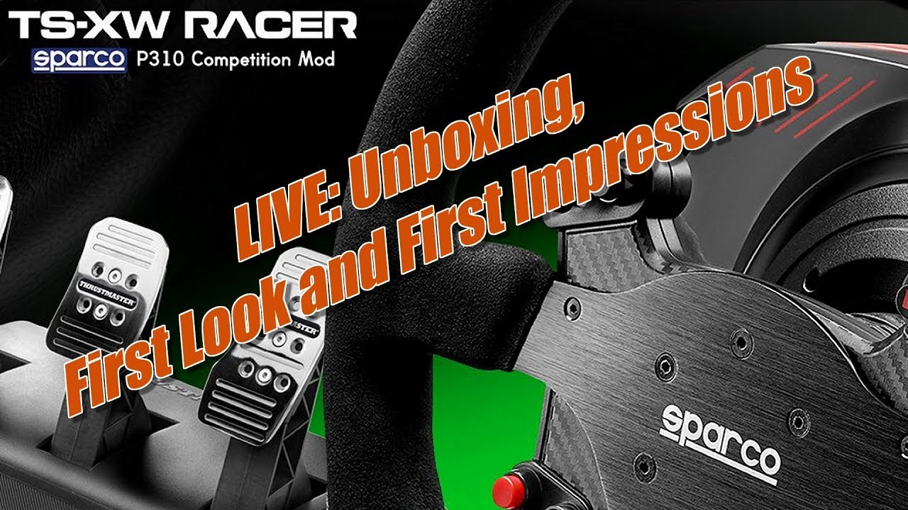Thrustmaster TS-XW Racer Sparco racing wheel - Unboxing, First Look and ...