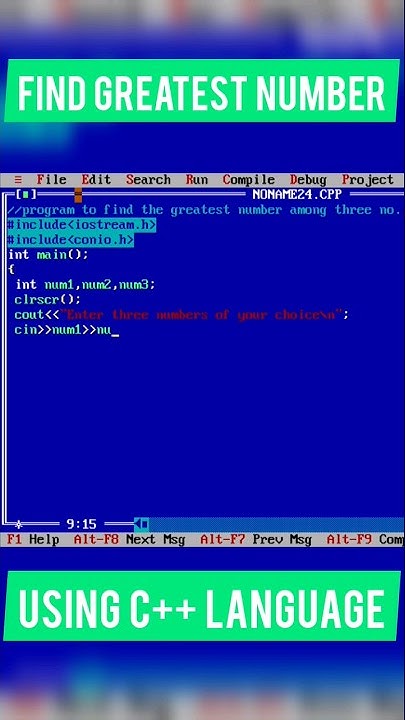 Find greatest number among three numbers in c++ #shorts - YouTube
