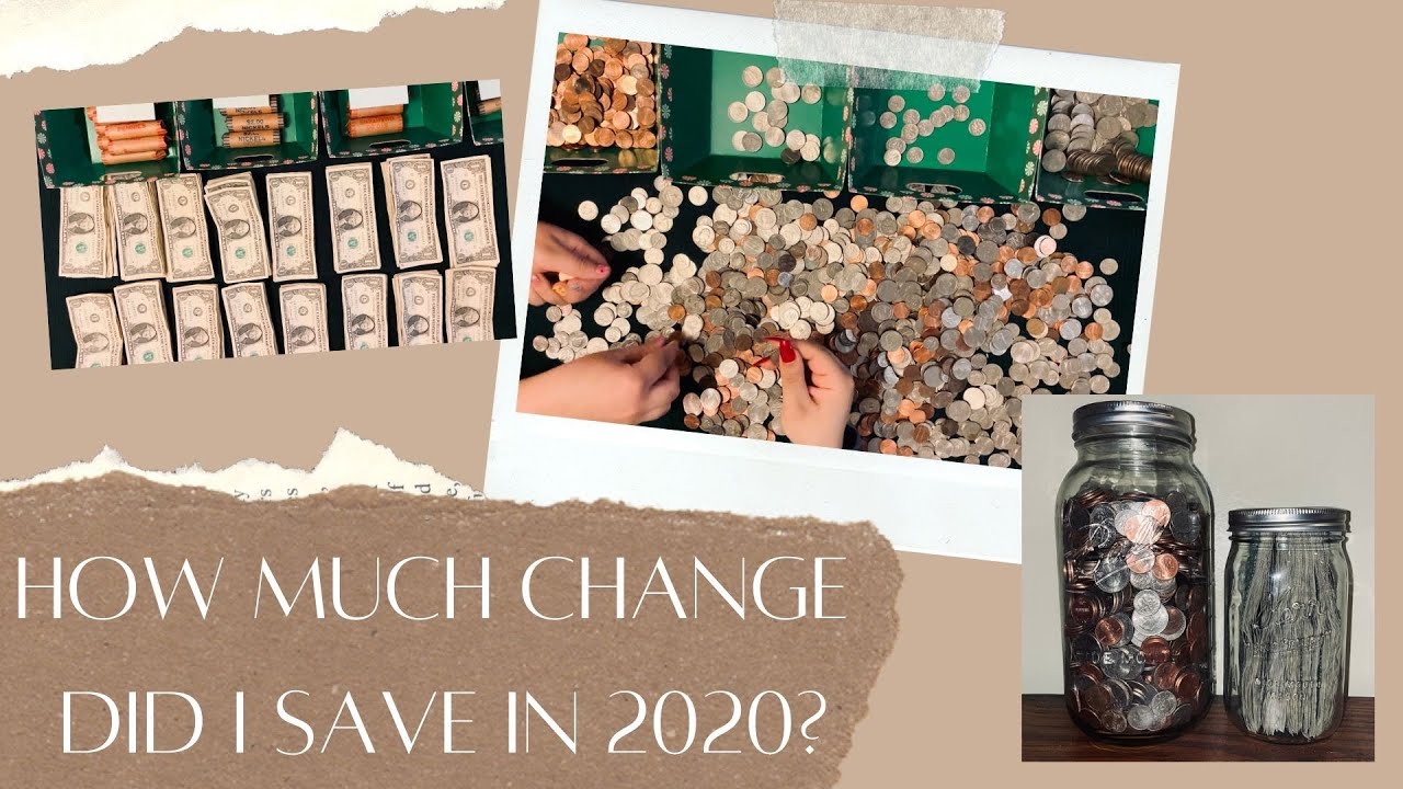 How much change did I save in 2020? | BudgetWithBri - YouTube