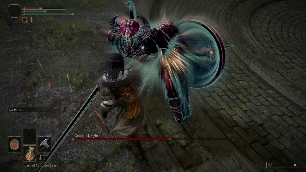 Elden Ring | Crucible knight _ Parry Easy (Learn) - YouTube