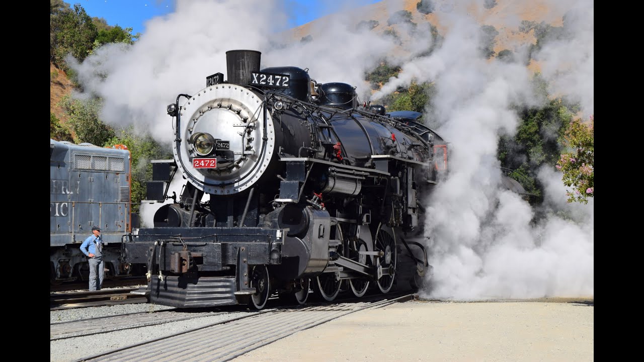 Southern Pacific 2472's Final Day of Steam on the Niles Canyon Railway ...