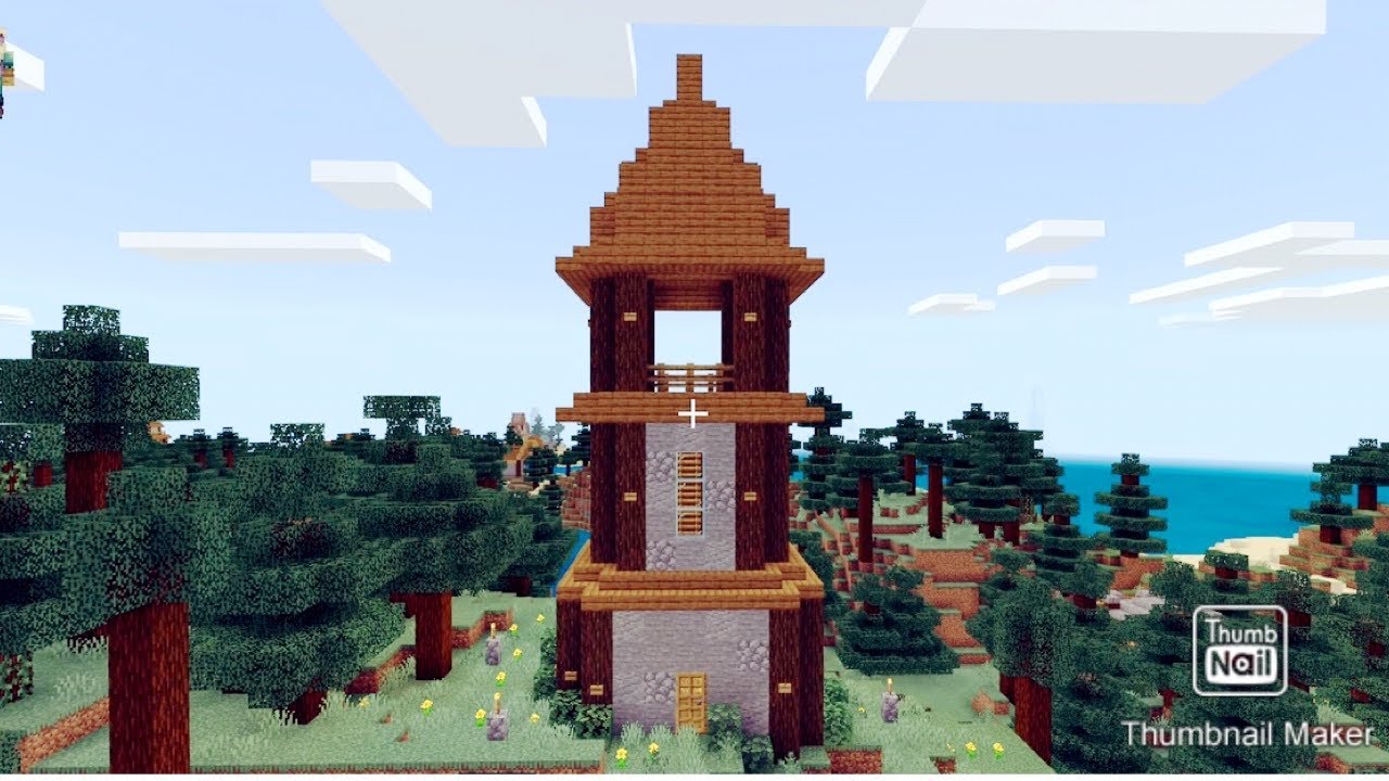 Minecraft: How to build a SIMPLE WatchTower - YouTube