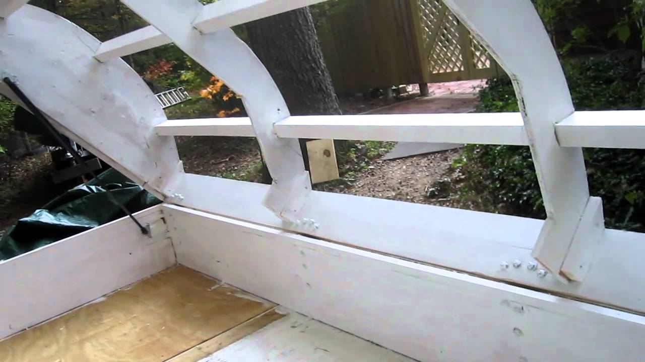 Iceboat trailer cover frame #1 MVI 05071 - YouTube
