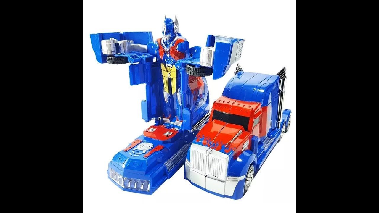 Muñeco Auto Transformers Optimus Prime Juguete Luz Y Sonido - YouTube
