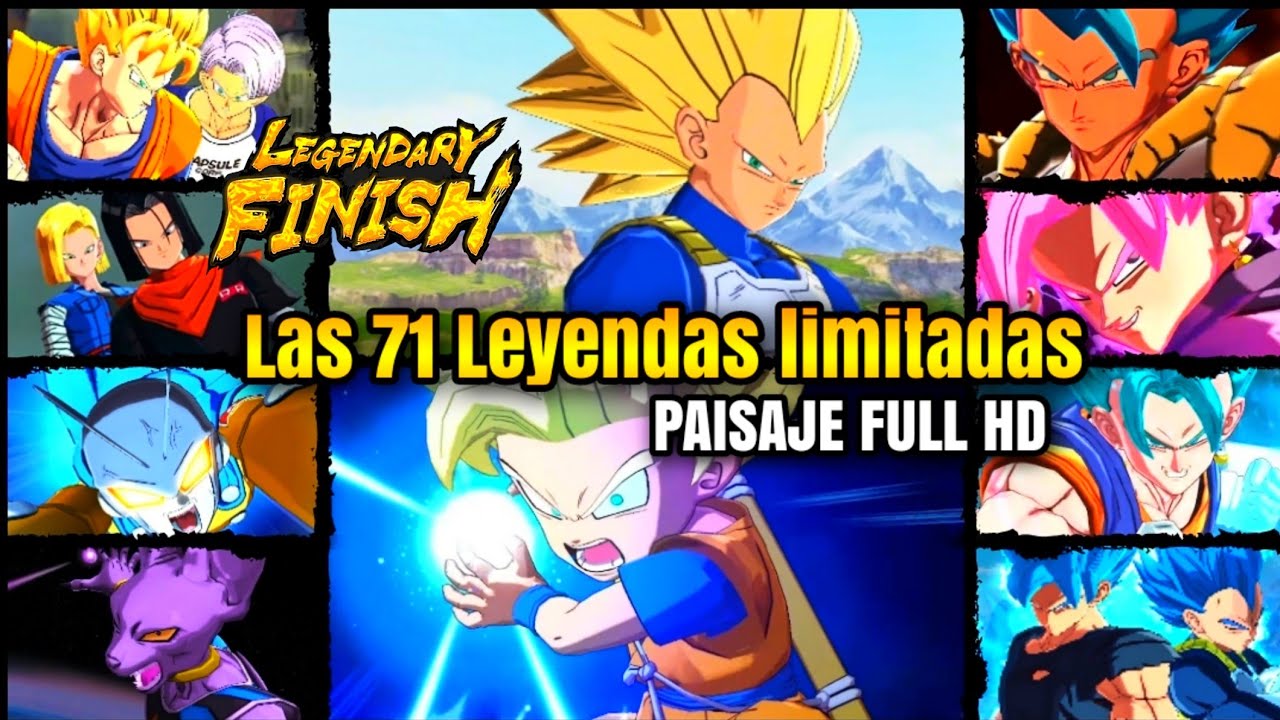 DRAGON BALL LEGENDS - TODOS LOS LEGENDARY FINISHES ( ACABADOS ...