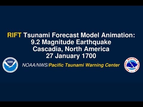 NOAA ~ Tsunami Forecast Model Animation of Cascadia Megathrust on ...