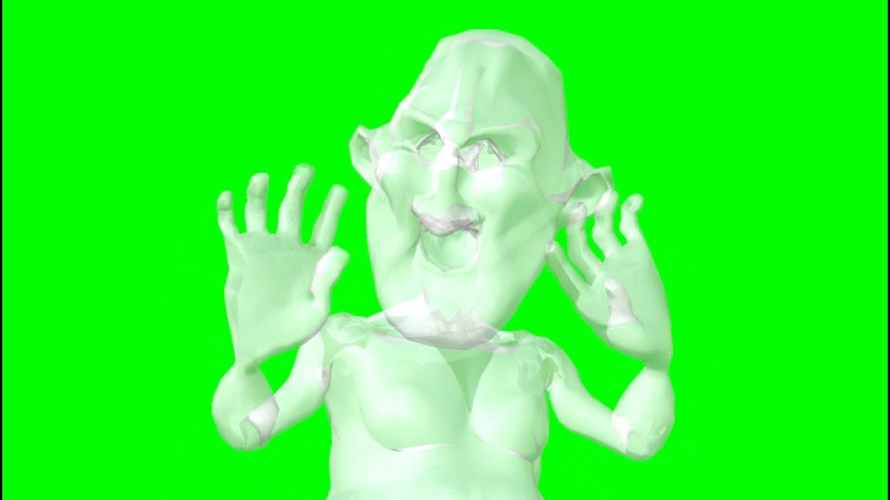 Green Screen Ghost man mems green screen - YouTube