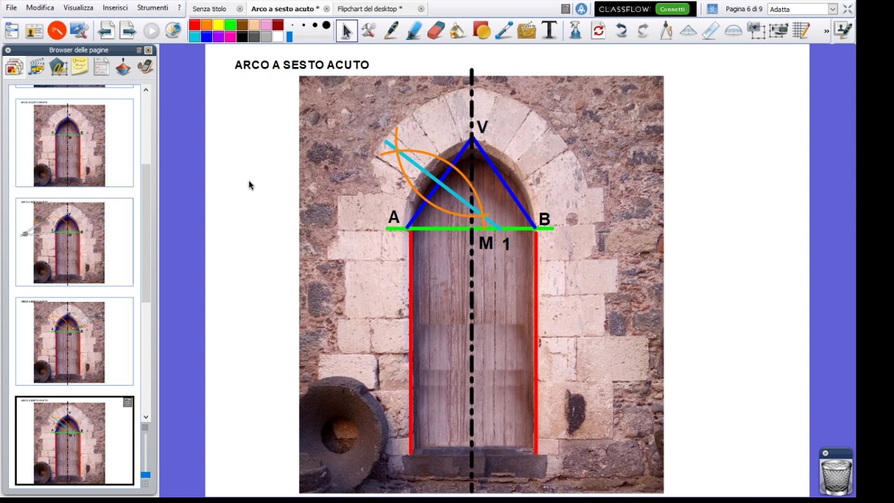 Costruzione Arco a sesto acuto - YouTube