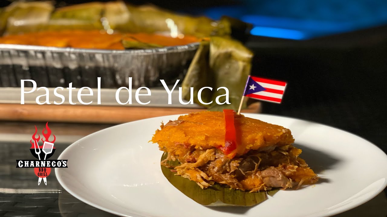 Pastel de Yuca en Bandeja relleno de Pernil al Carbon de Puerto Rico EP ...