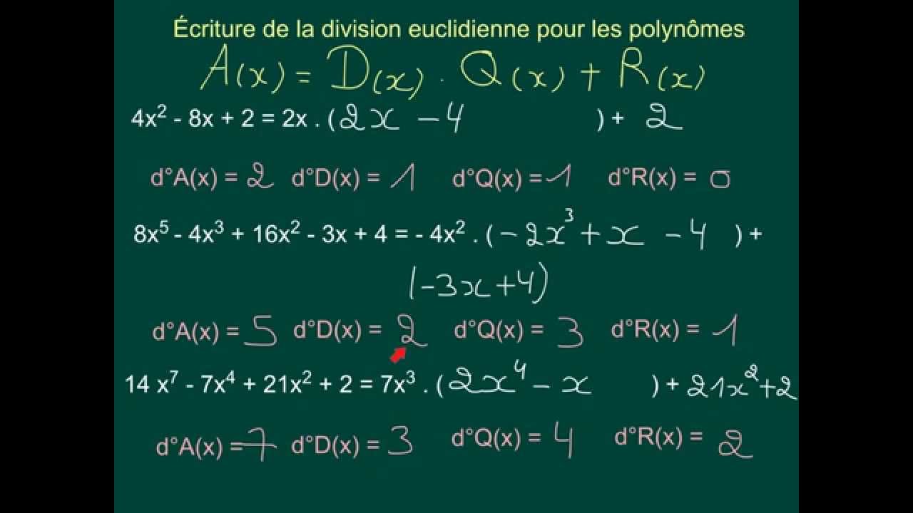 3.7.1 Division d'un polynôme par un monôme - YouTube
