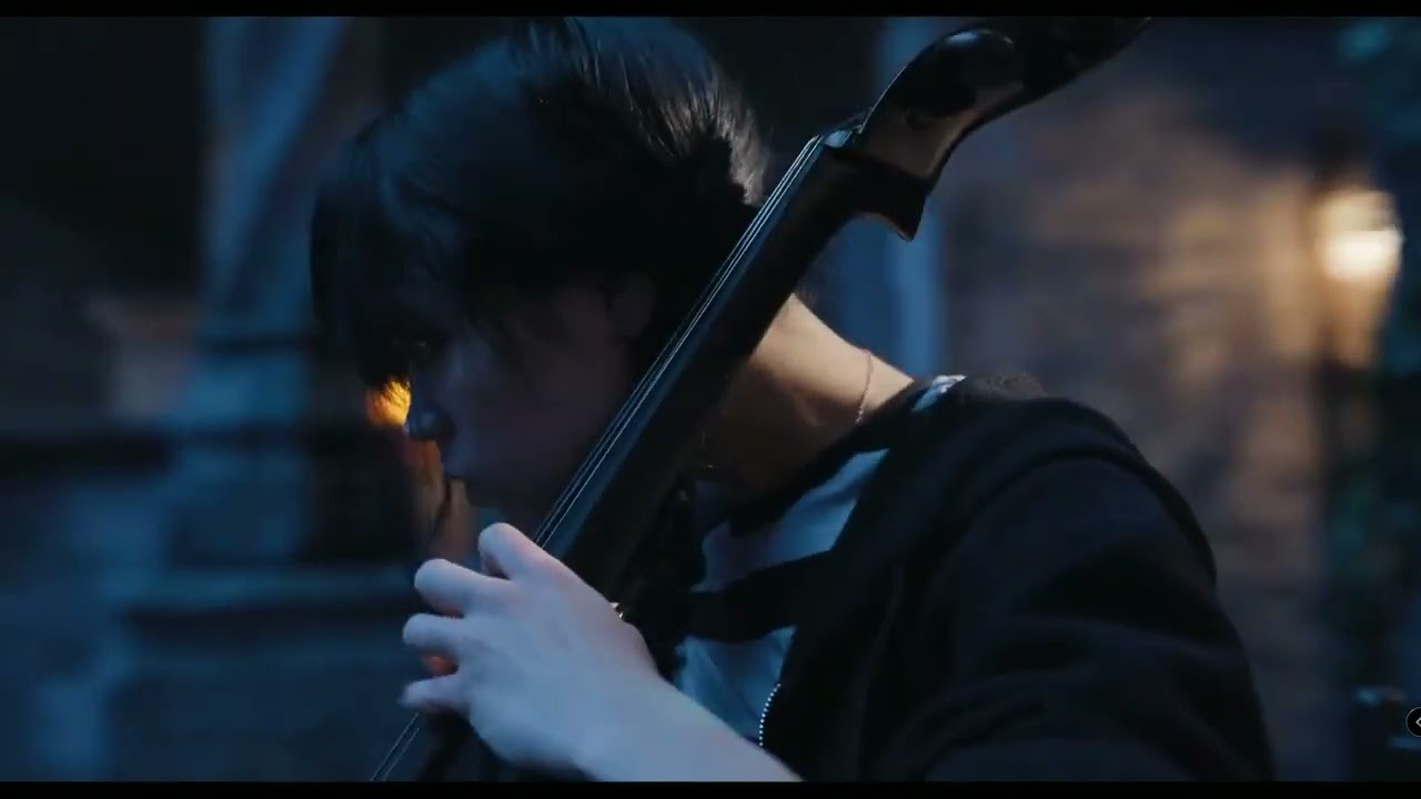 Wednesday playing Paint it black - YouTube