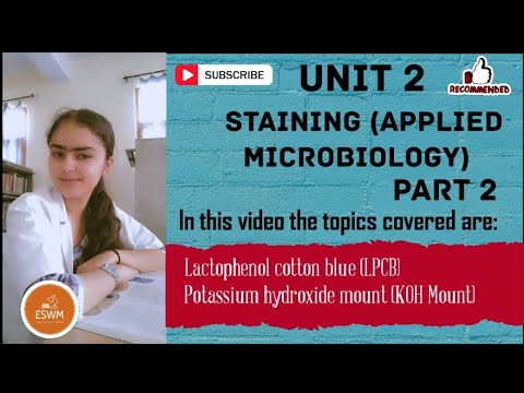 KOH mount and Lactophenol cotton blue LPCB stain Bsc I GNM - YouTube