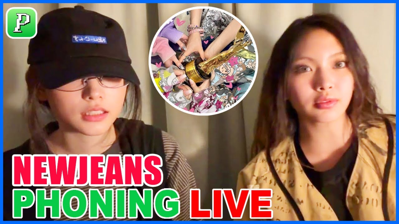 [Eng Sub] NewJeans phoning live | Feelings after receiving the FRONTIER ...