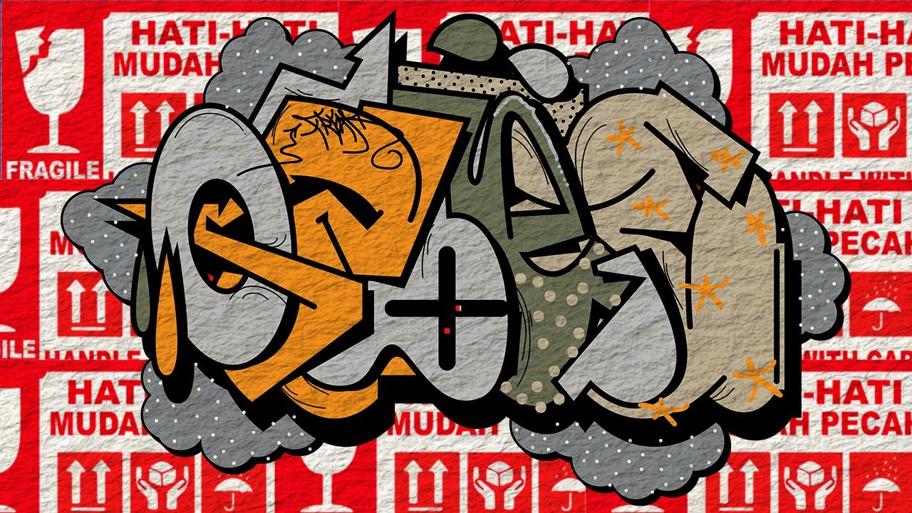 HOW TO DRAW GRAFFITI LETTERS SIMPLE PIECE - SPEED ART | OZEEFROZ - YouTube