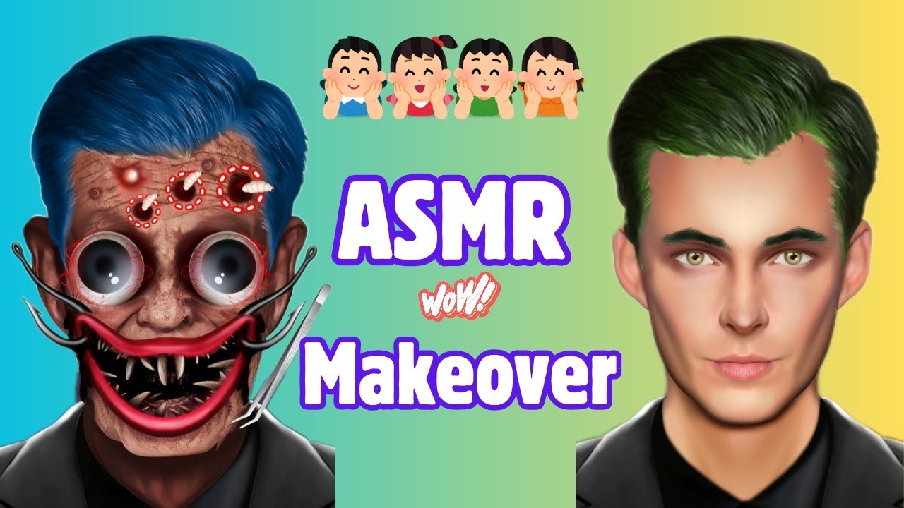 ASMR makeover animation/ asmr videos makeup edition - YouTube