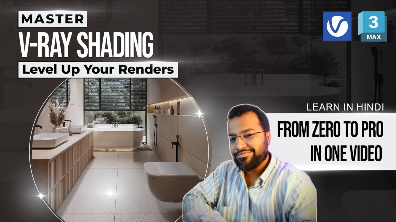 Mastering VRay Bathroom Materials and Shading | Zero to Hero in One ...