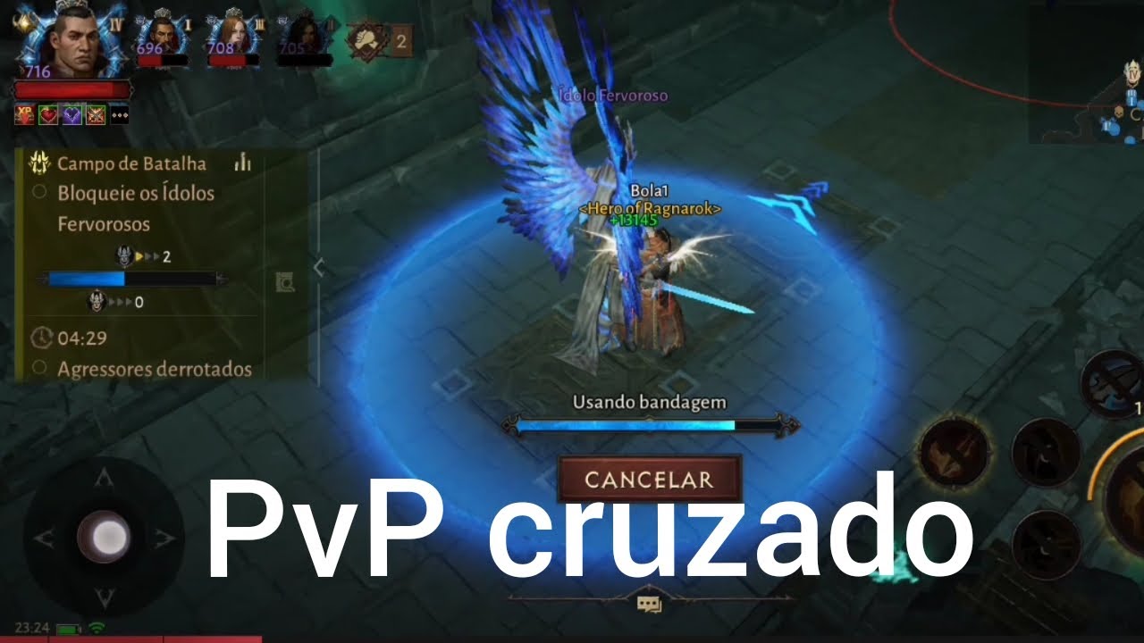 Diablo immortal PvP cruzado - YouTube