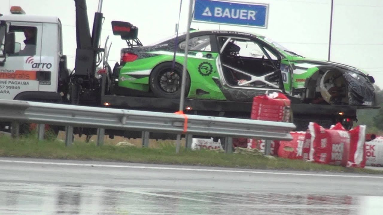 BMW Big Daddy and BMW E90 Edva after crash in Eneos 1000 km race - YouTube