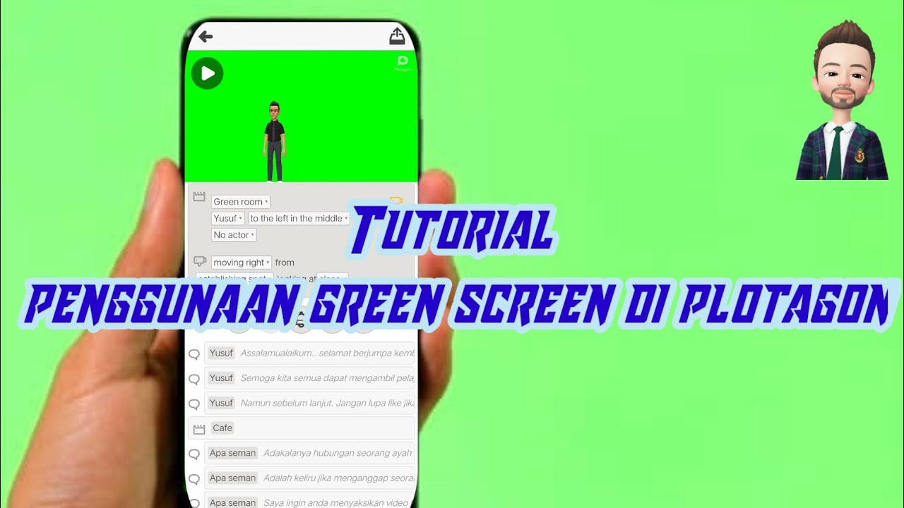 Tutorial Penggunaan Green Screen di Plotagon - YouTube