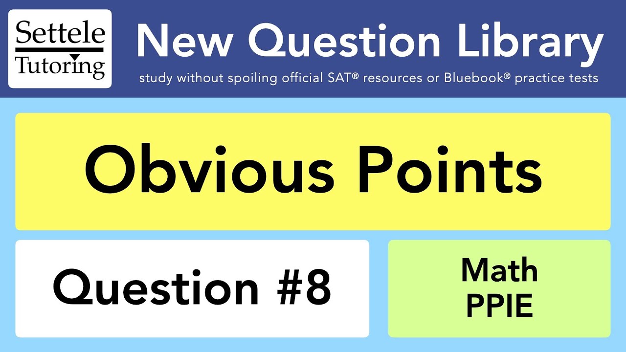 PPIE Obvious Points Q8 - YouTube