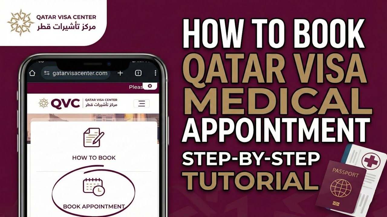 How to Book Medical Appointment for Qatar Visa Onlion | Qatar Visa ...