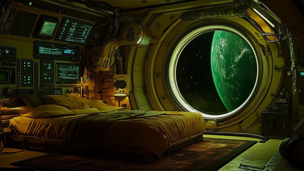 Across the Galaxy | Sleeping in Space Bedroom with Blue Noise | Deep ...