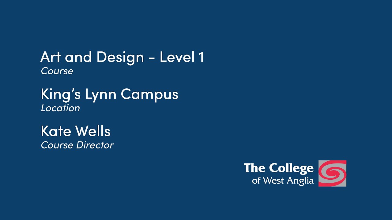 CWA: Art and Design Level 1 - YouTube