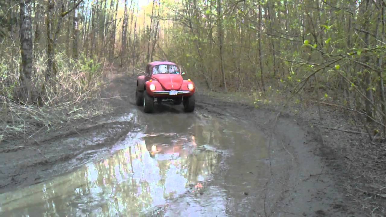 vw big bug volkswagen in the mud third video - YouTube