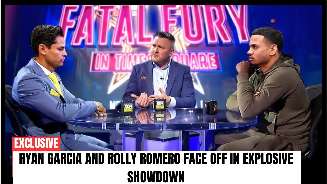 RYAN GARCIA AND ROLLY ROMERO FACE OFF IN EXPLOSIVE SHOWDOWN - YouTube