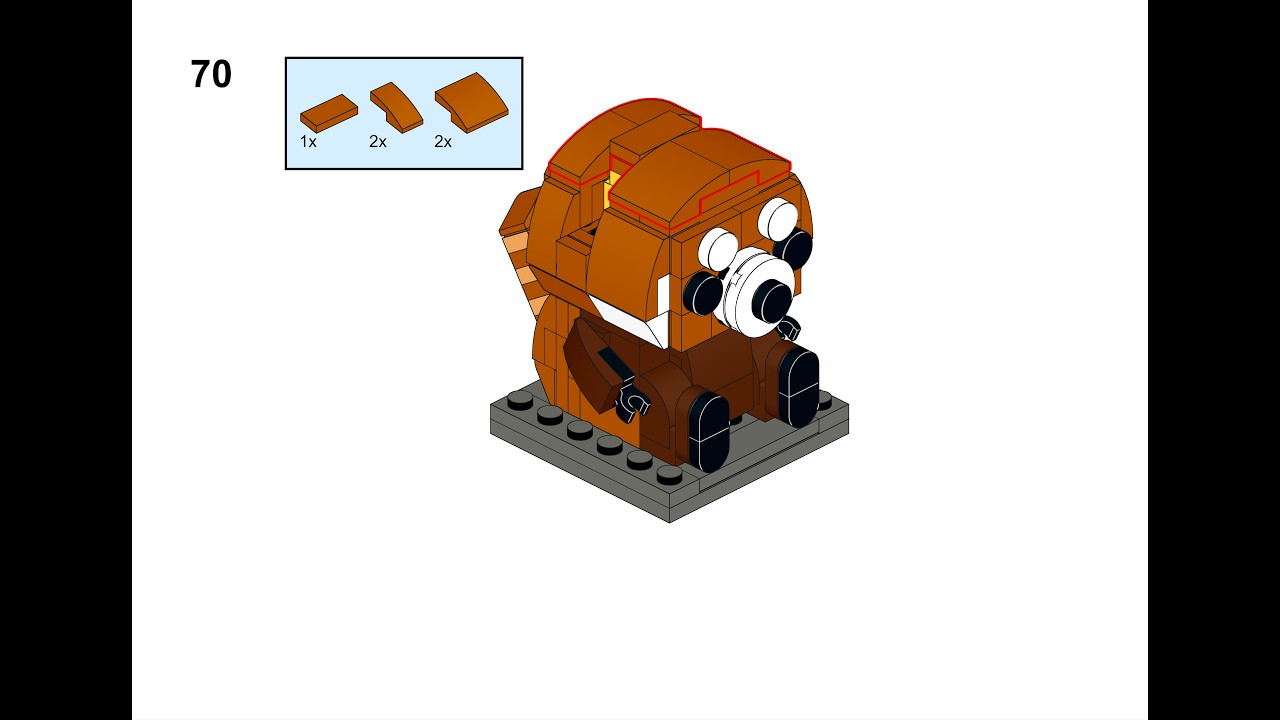 Lego "RED PANDA" Tutorial - YouTube