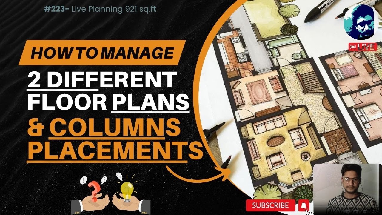How to Manage 2 Different Floor Plans & Columns Placements| how to ...