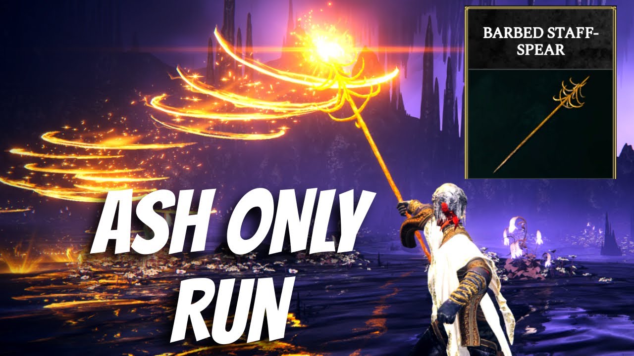Barbed Staff Spear Ash Only! Jori's Inquisition Run Elden Ring - YouTube