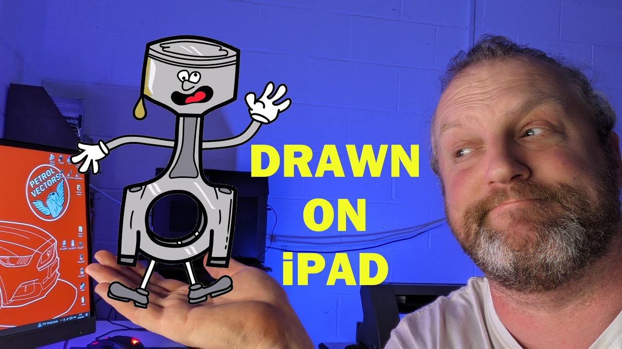 How To Draw Old Style Cartoons With Fresco on iPad - YouTube