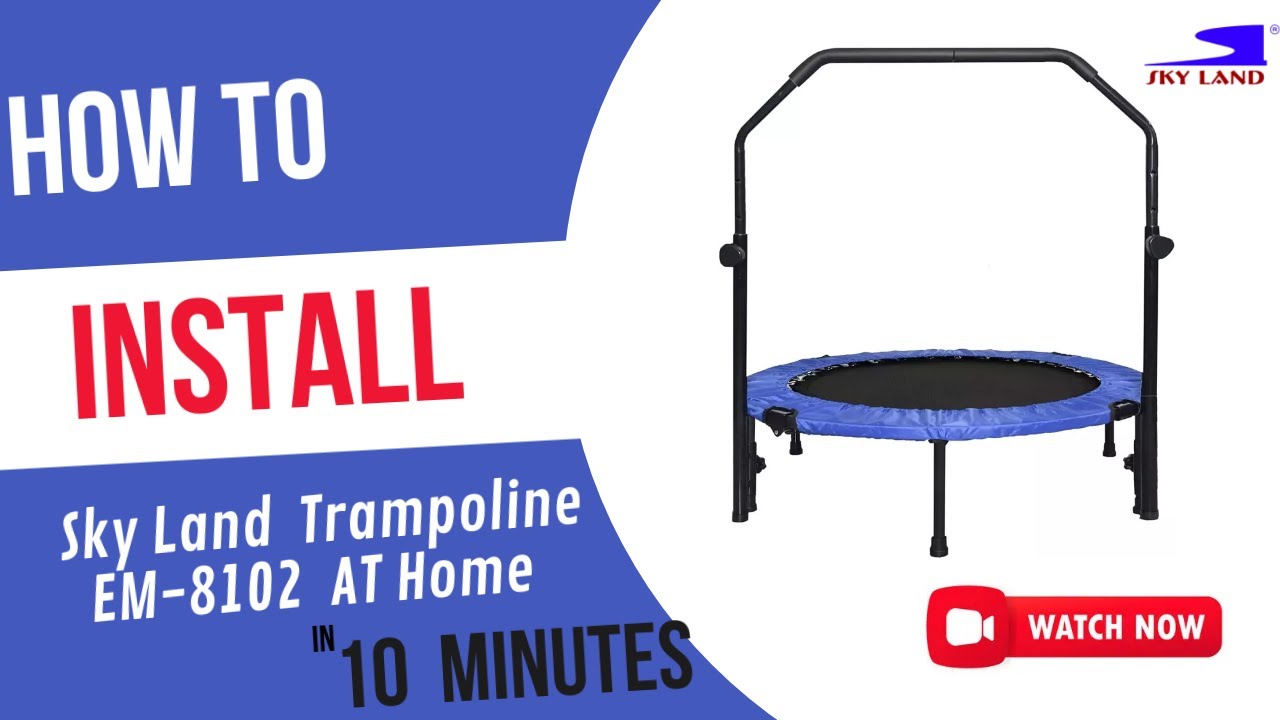 How to install SKY LAND Trampoline EM-8102 At home easy to assemble ...