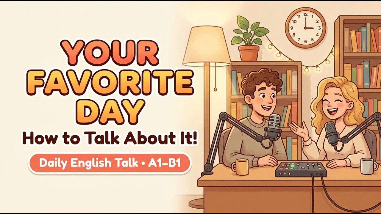 Talk About Your Favorite Day Daily English Conversation Easy Practice ...
