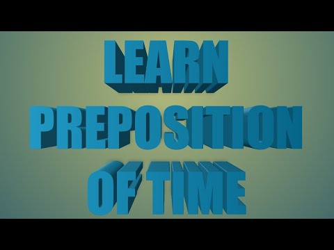 Learn preposition of time through preposition pyramid - YouTube
