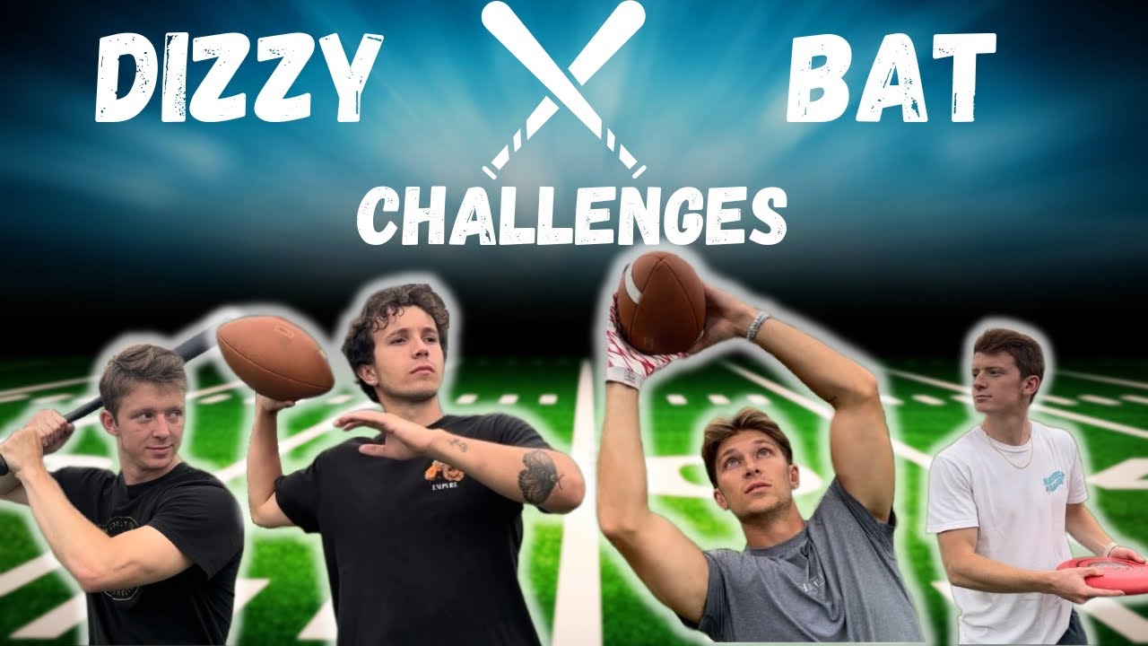 Dizzy Bat Challenges! (Loser Does A Beer Mile) - YouTube