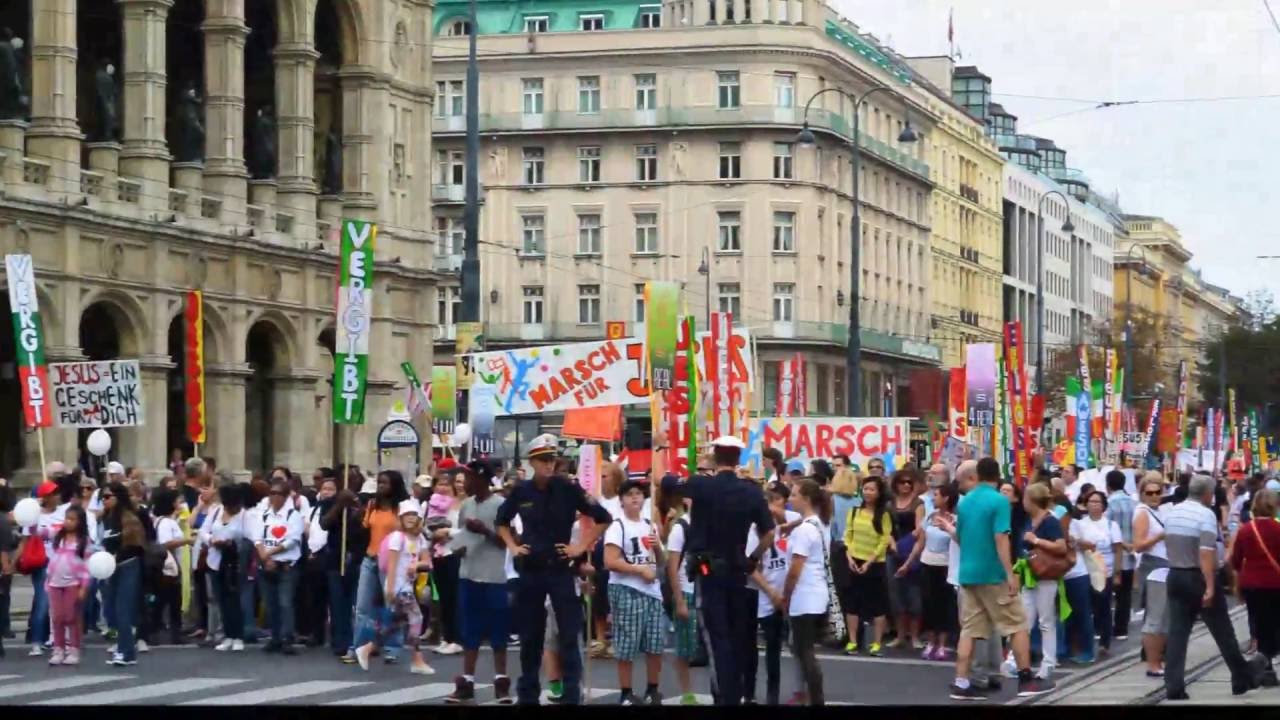 A Colorful "March for Jesus" - Vienna, Austria - 2014 - Revival in ...
