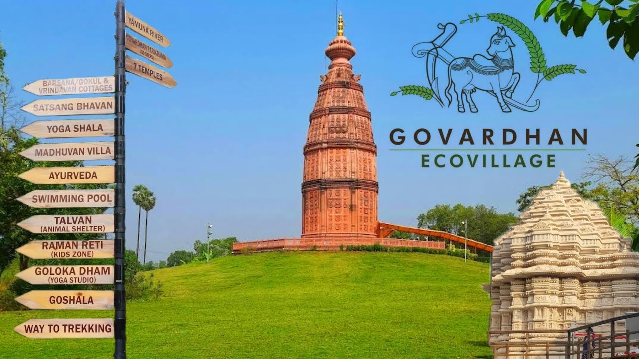 Govardhan Ecovillage | Mini vrindavan | iskcon temple | Wada Galtara ...