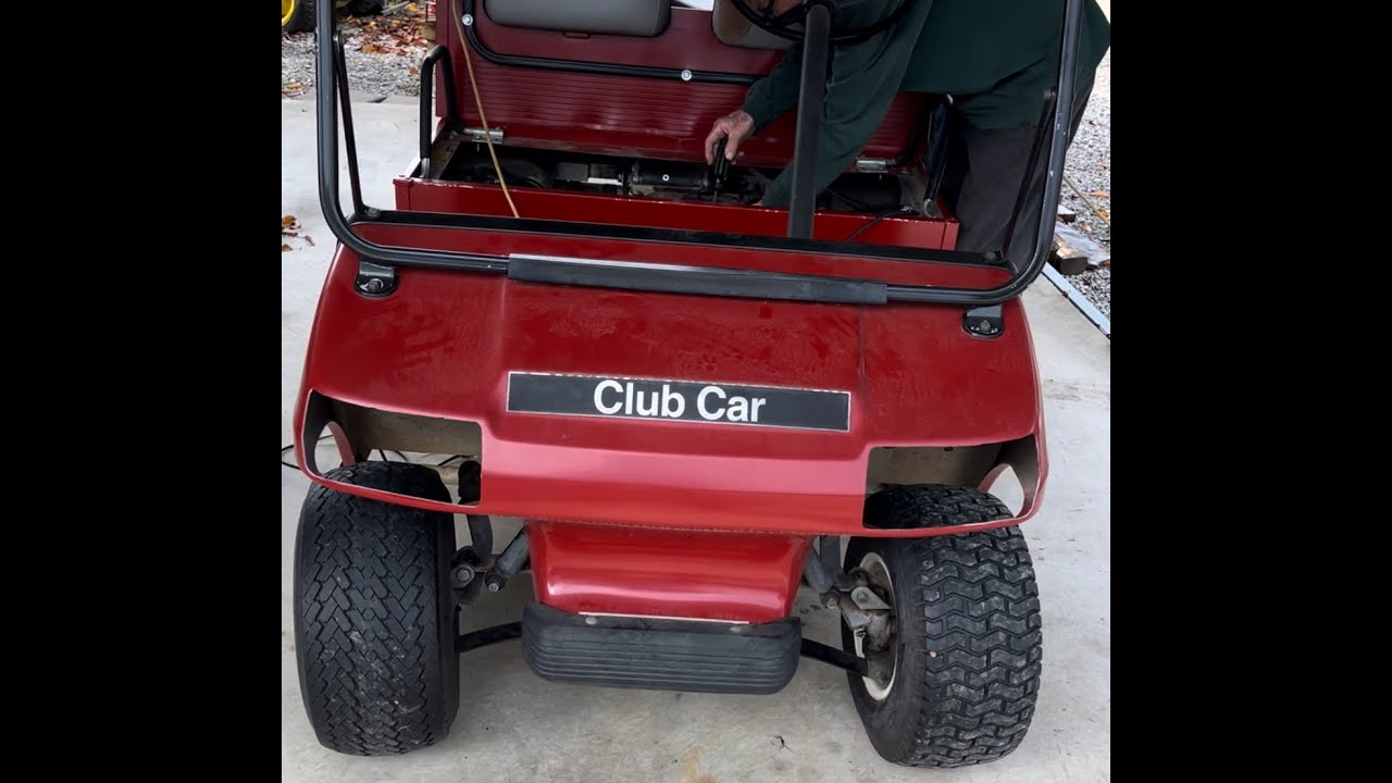 1990 Club Car gas operated accelerator cable replacement - YouTube