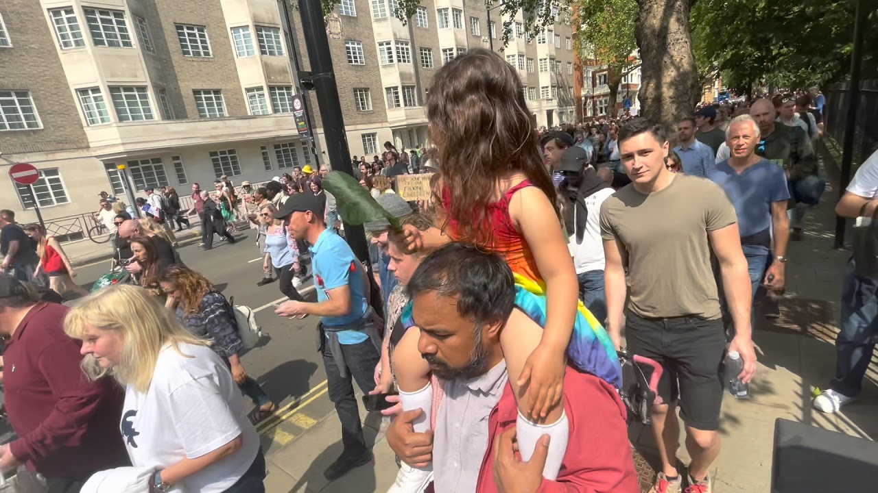 London freedom protest million March full procession 29th May 2021 29 ...