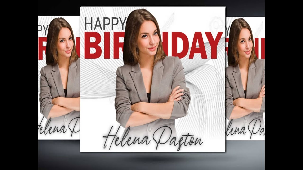 how to create Birthday Flyer Design in pixellab | pixellab tutorial ...