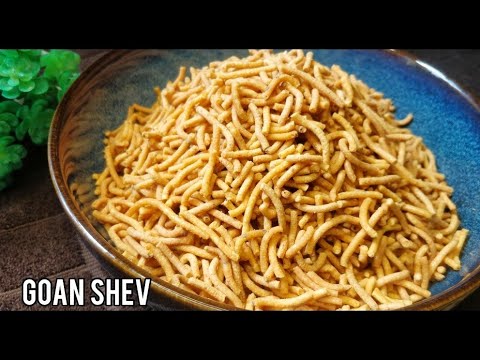 Goan Tikhat Shev | Homemade Spicy Sev | Besan Sev - YouTube