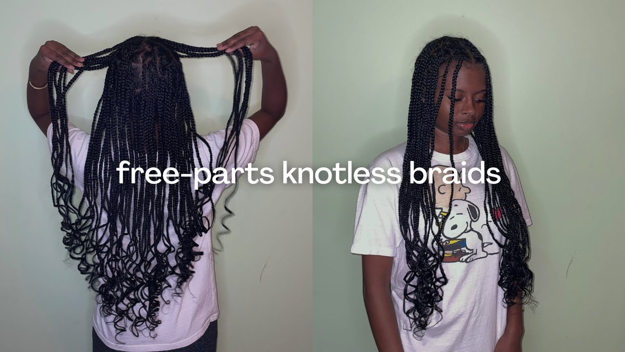 let’s catch up!! | free-part knotless braids | kinda a tutorial… but ...