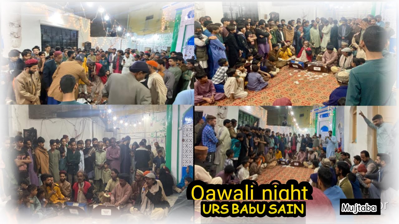 Qawali Night URS Babu Sain || Dargha Sain nihal shah || Mujtaba Soomro Vlogs - YouTube
