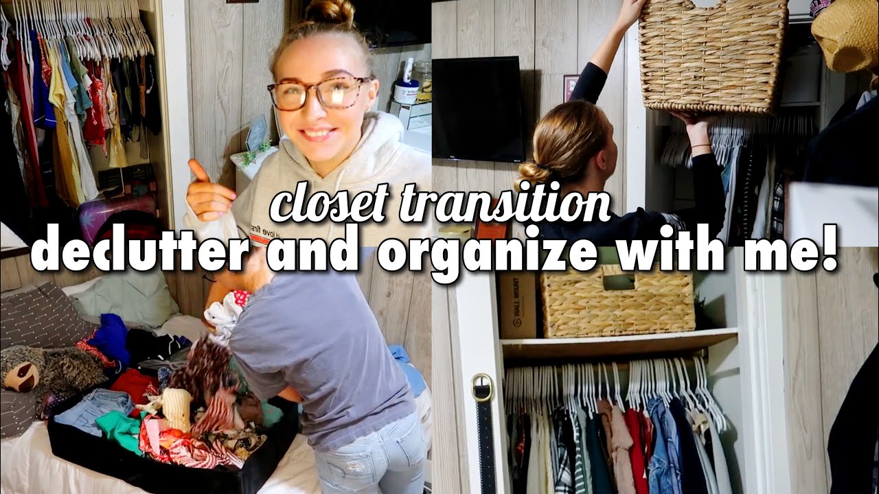 decluttering and organizing my entire wardrobe! (closet clean out ...