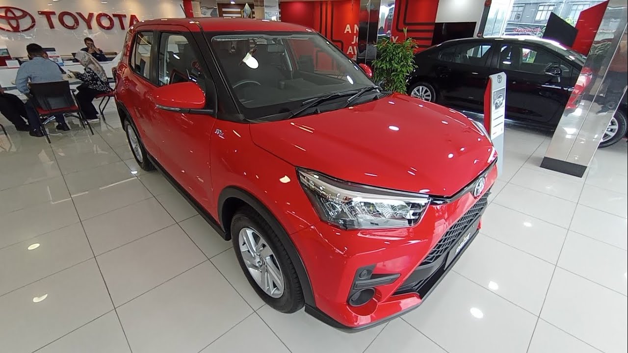 Toyota Raize 1.2E CVT red walkaround exterior and interior (Brunei ...