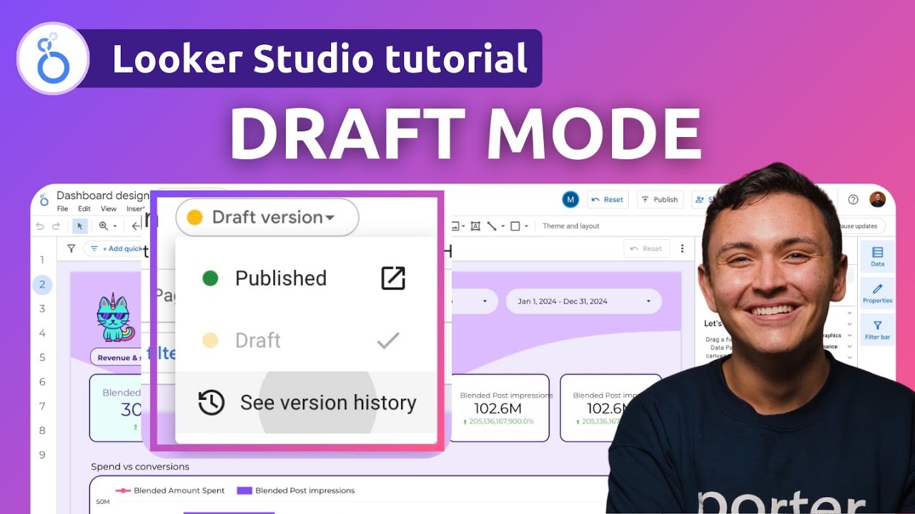 How to Enable Draft Mode on Looker Studio for Report Changes (2025 ...