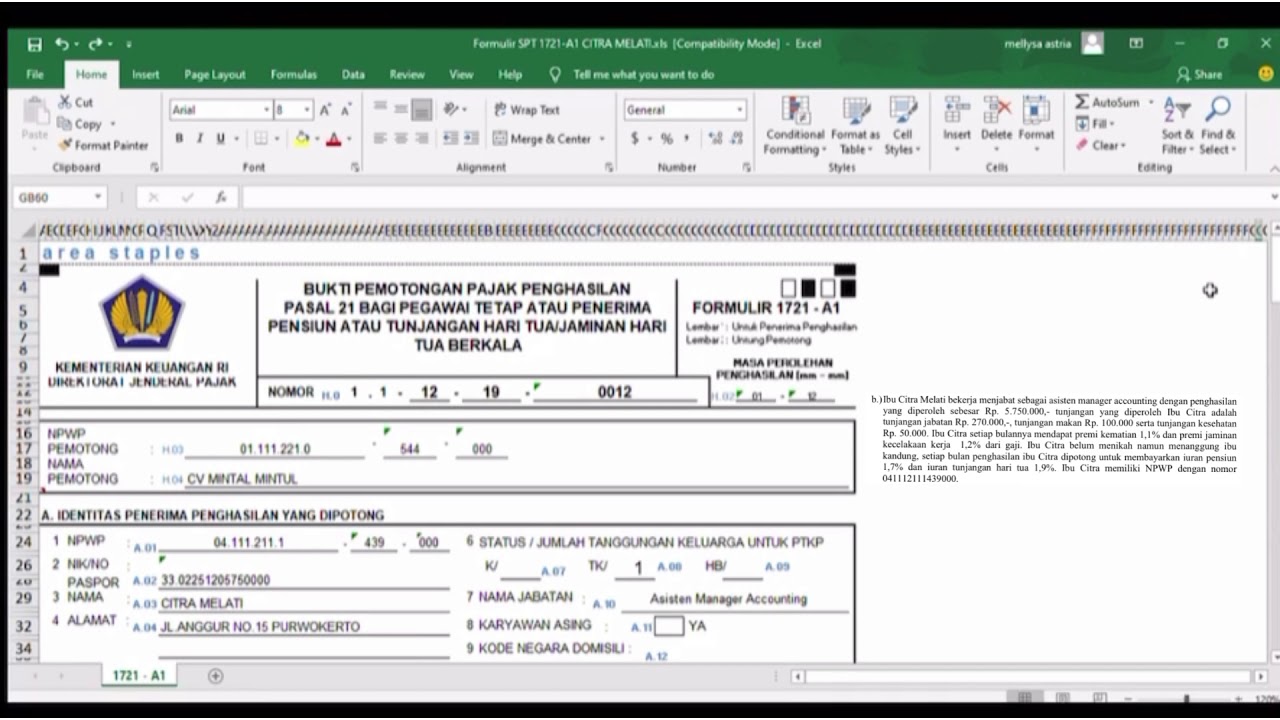 Pengisian formulir 1721-A1 dan/atau 1770SS - Perpajakan - YouTube