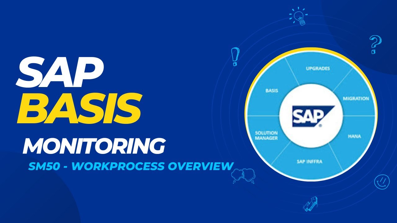 SAP BASIS - SM50(WORK PROCESS OVERVIEW) - YouTube